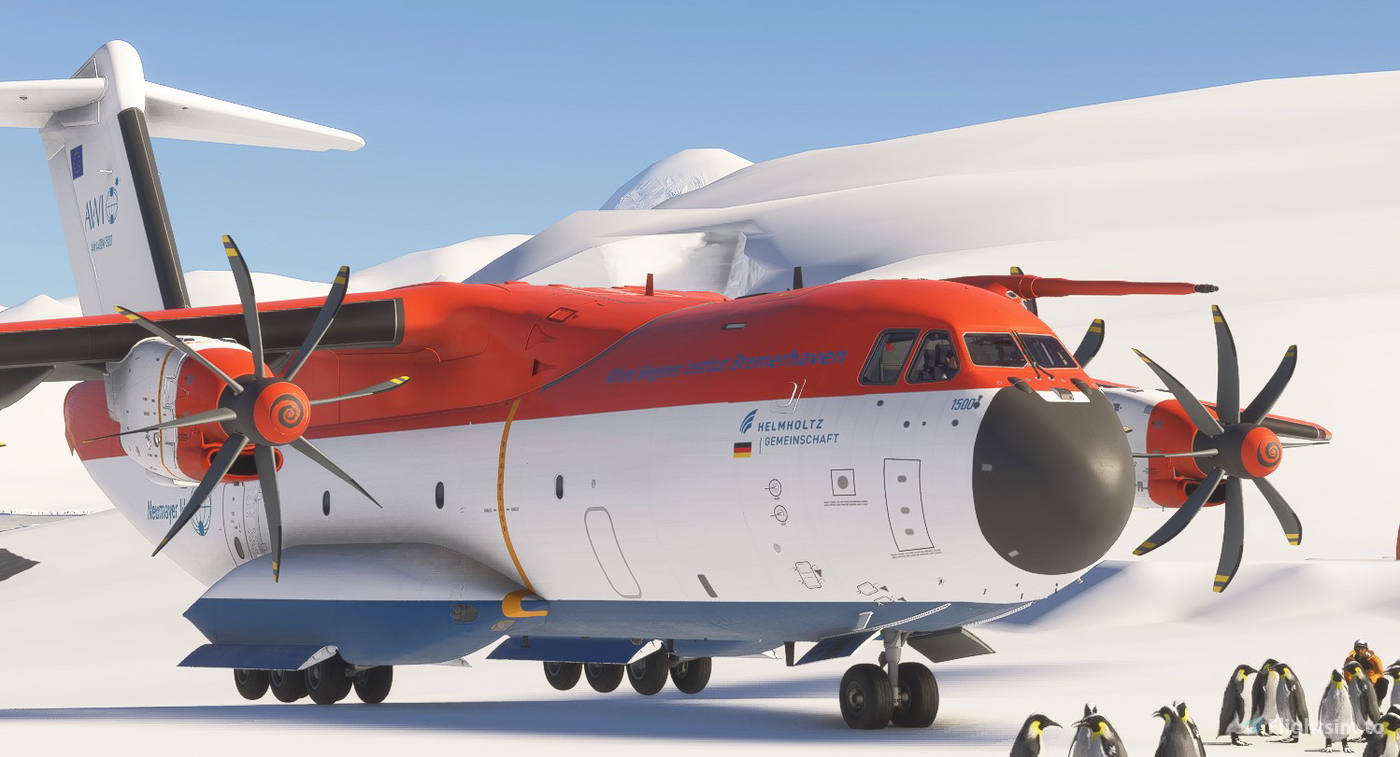 Airbus A400M German Antarctic Station Neumayer III for Microsoft Flight Simulator | MSFS