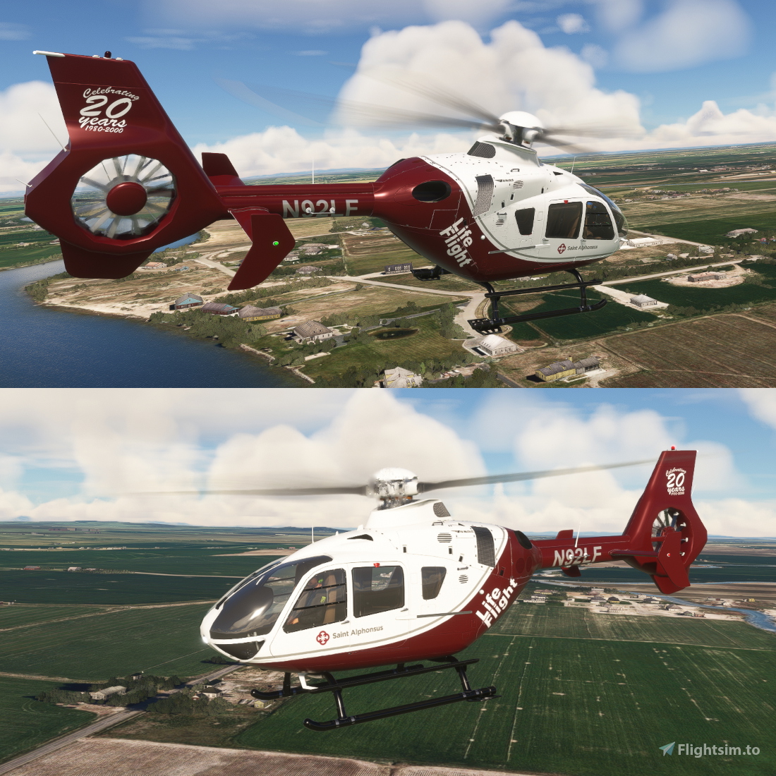 Airbus H135 Life Flight N92LF for Microsoft Flight Simulator | MSFS