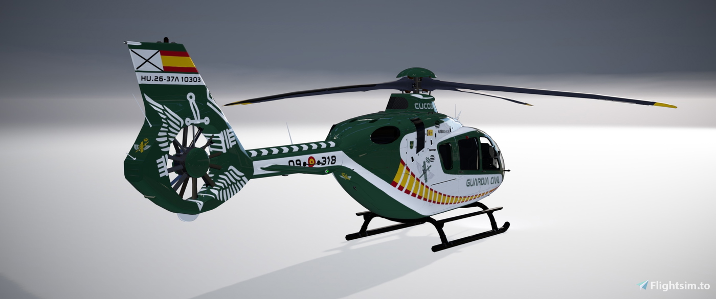 Airbus H135 | Spain | Guardia Civil | CUCO318 | v3 | 8k для Microsoft ...