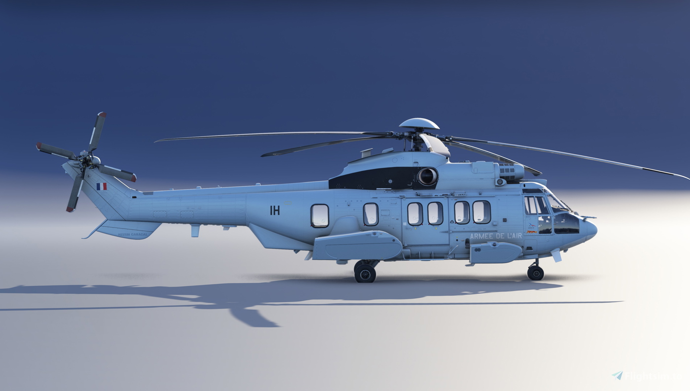 Airbus H225 | Armee de l'Air - H225M Caracal IH | 8k pour Microsoft Flight Simulator | MSFS