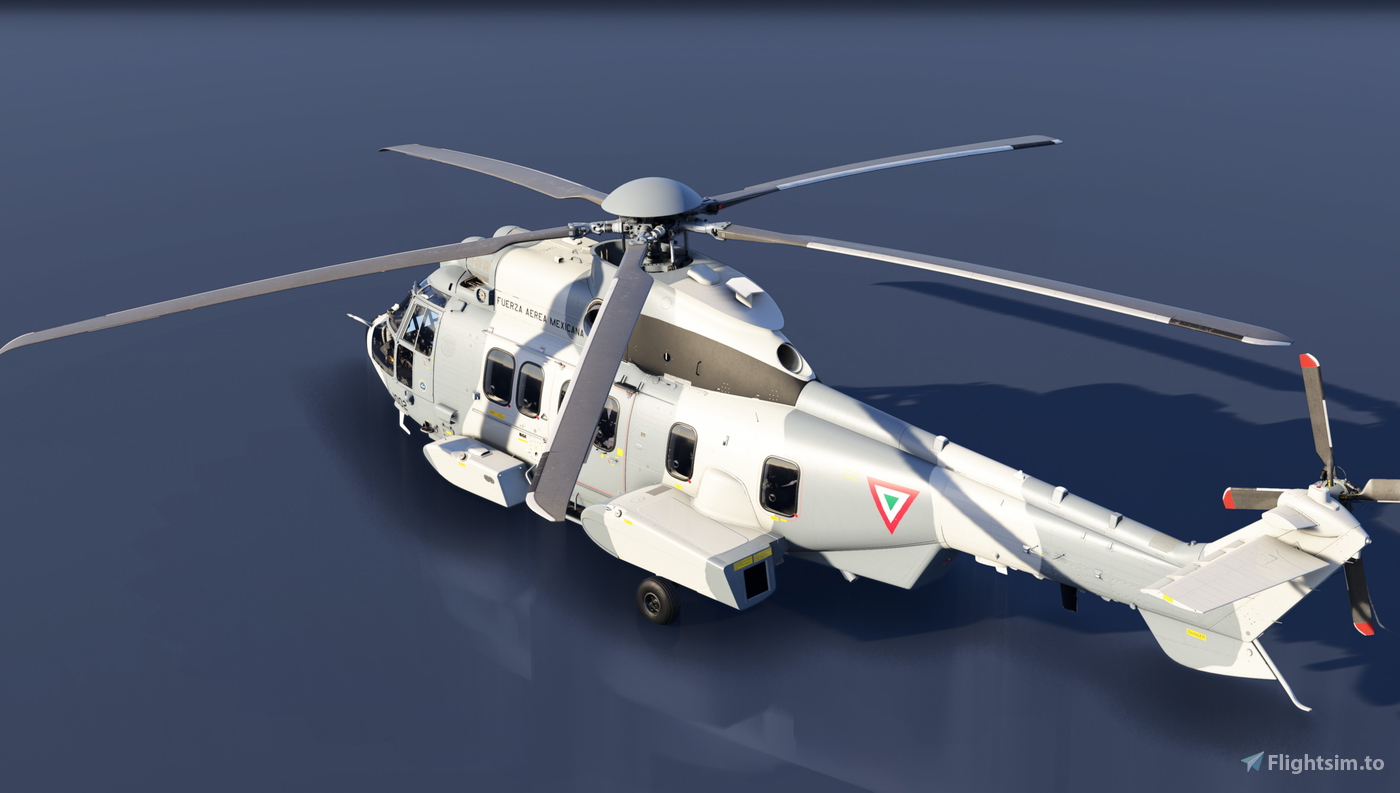 Airbus H225 | Mexican Air Force H225M 1002 | 8k for Microsoft Flight Simulator | MSFS