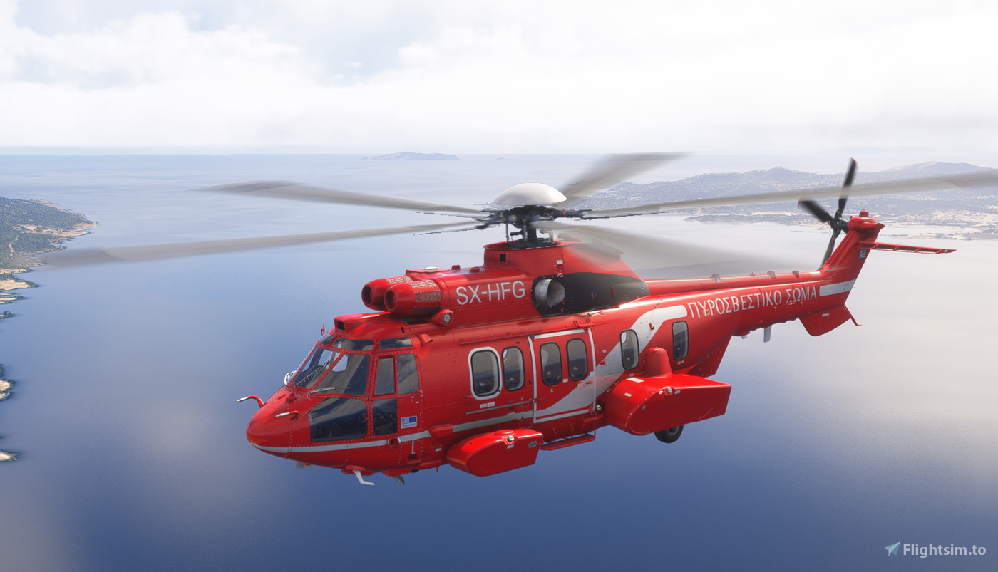 Airbus H225 Hellenic Fire Service for Microsoft Flight Simulator | MSFS