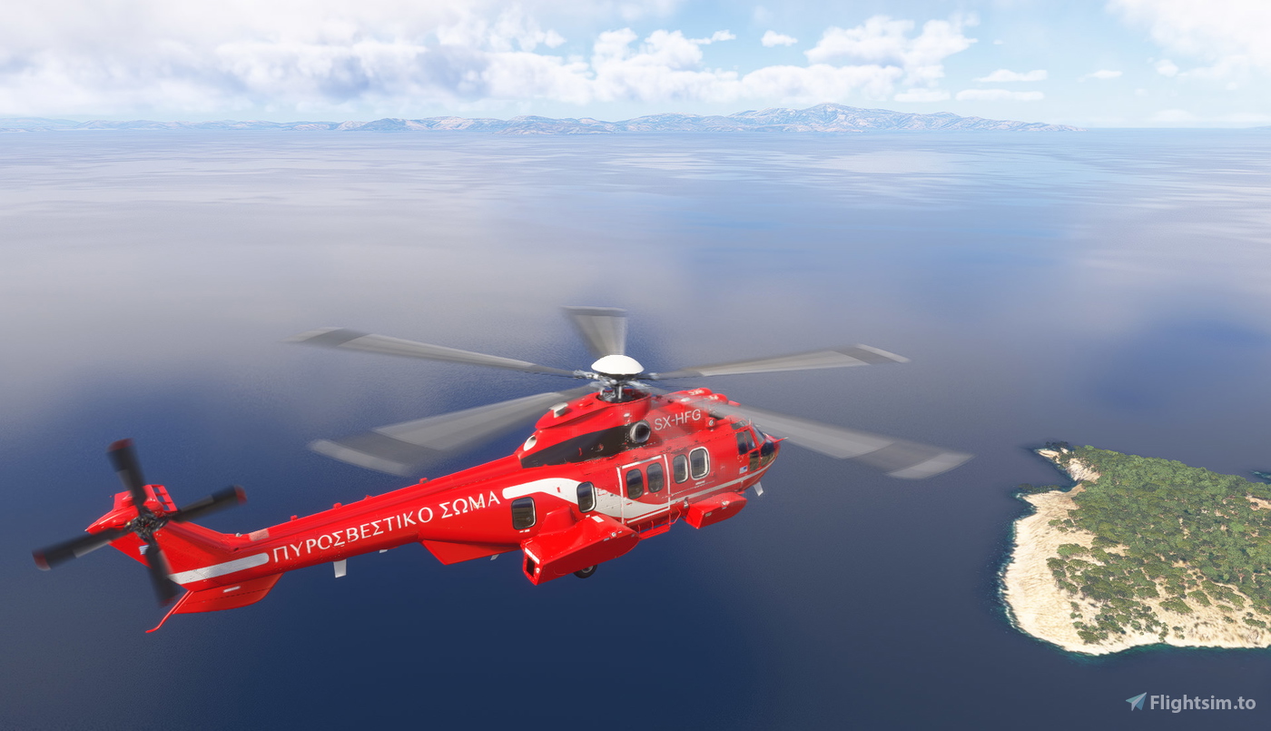 Airbus H225 Hellenic Fire Service for Microsoft Flight Simulator | MSFS
