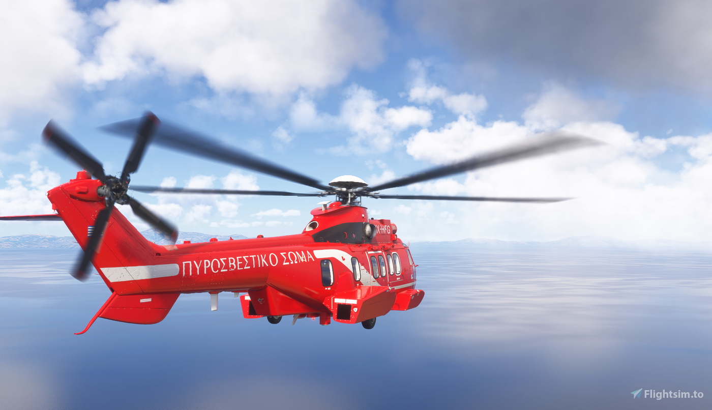 Airbus H225 Hellenic Fire Service for Microsoft Flight Simulator | MSFS