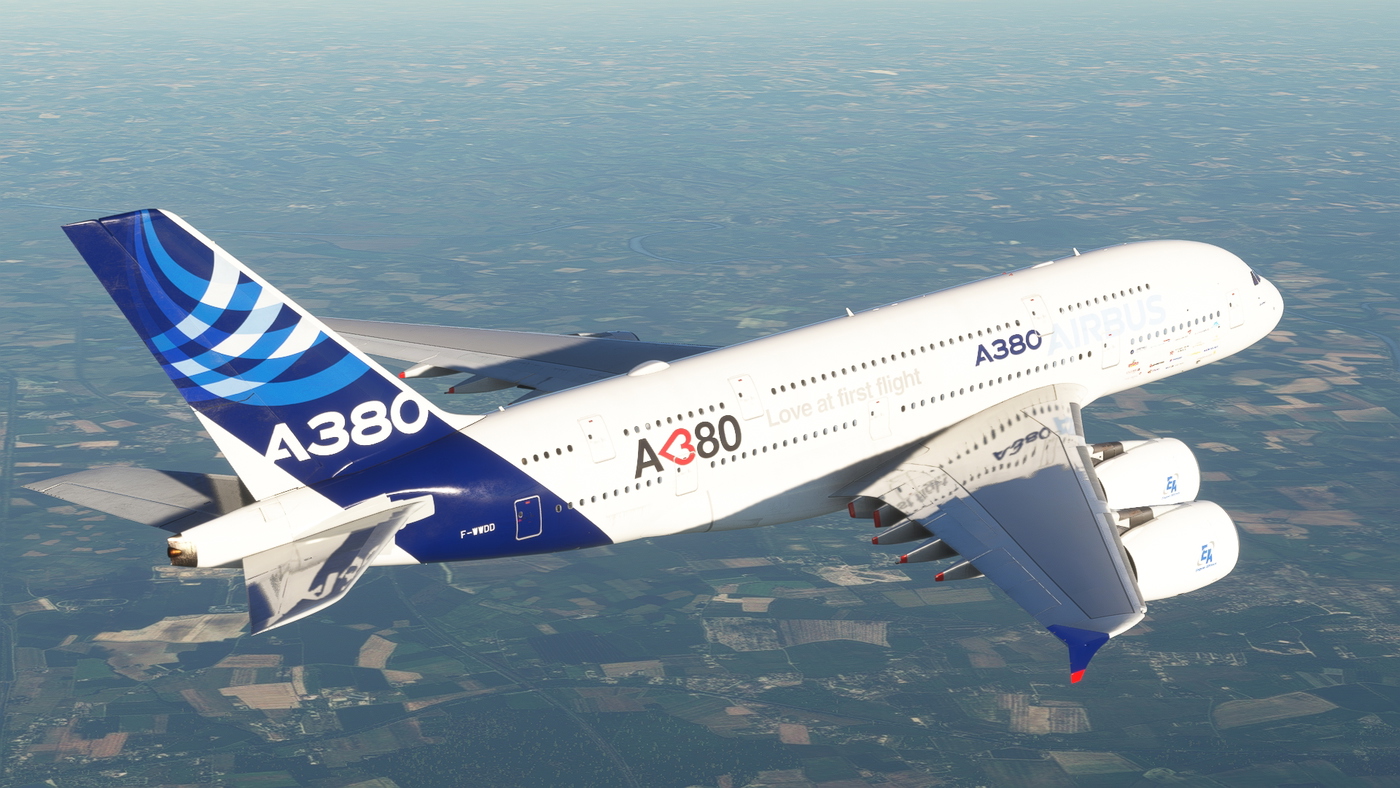 Airbus House Colors "Love at first flight" (circa 2012) F-WWDD for ...