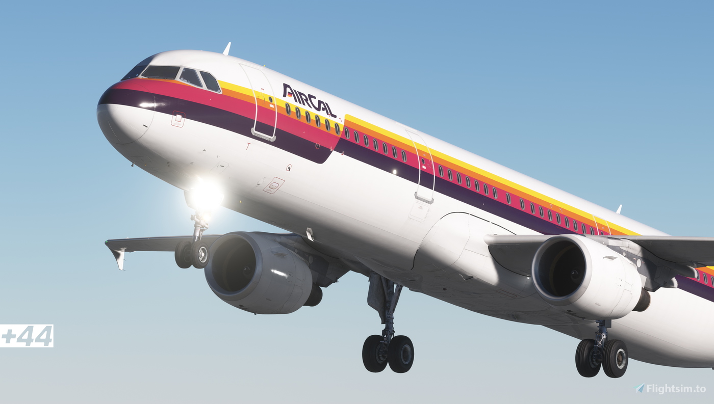 AirCal (N129AC) Fenix A321 CFM - 8K for Microsoft Flight Simulator | MSFS