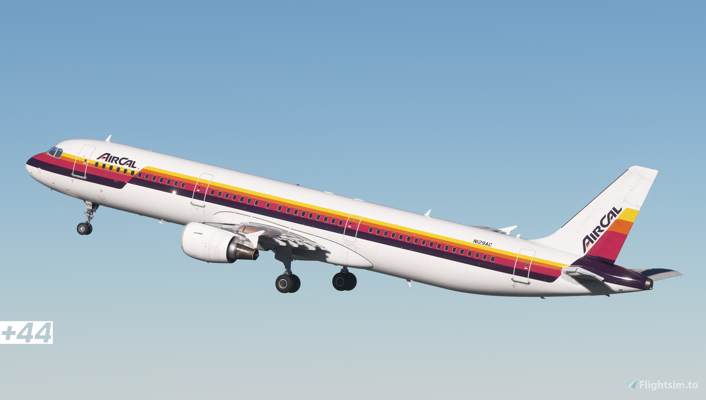 AirCal (N129AC) Fenix A321 CFM - 8K for Microsoft Flight Simulator | MSFS