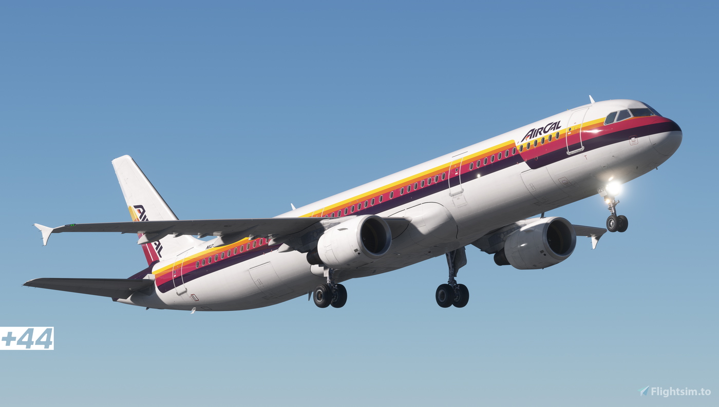 AirCal (N129AC) Fenix A321 CFM - 8K for Microsoft Flight Simulator | MSFS