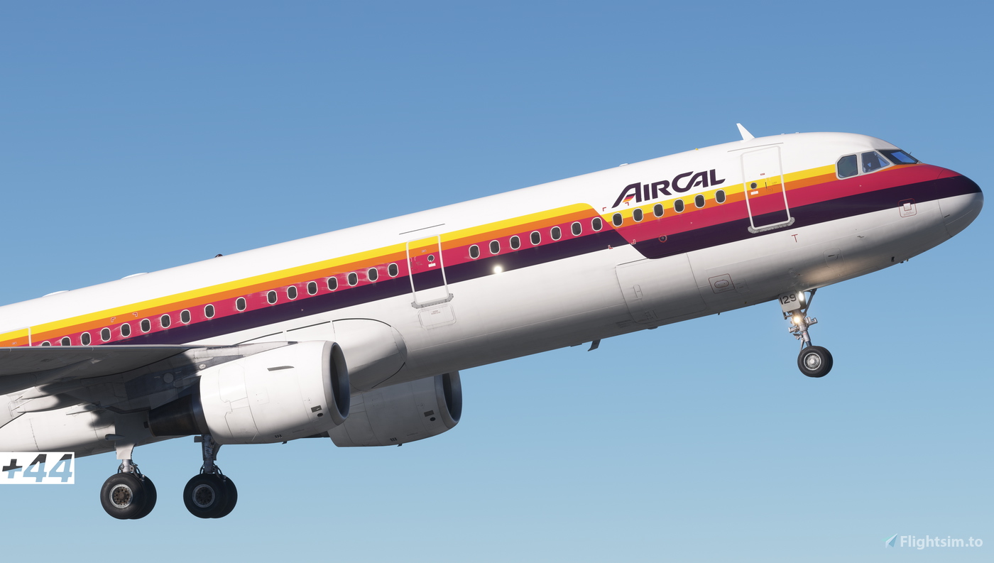 AirCal (N129AC) Fenix A321 CFM - 8K for Microsoft Flight Simulator | MSFS