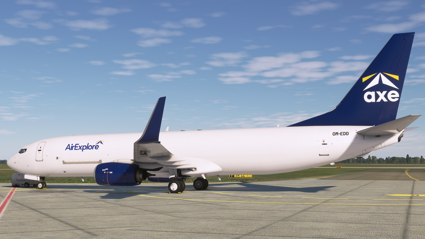 AirExplore B738 PMDG NG3 BCF OM-EDD 对于 Microsoft Flight Simulator | MSFS