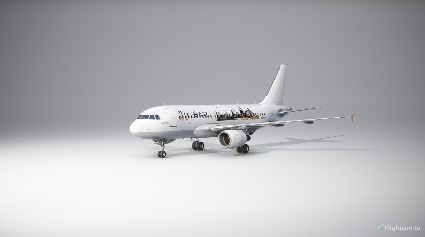 VA AirSoar D-EAKH [First Livery] w/Cabin Fenixsim A319 V2[8K] для ...
