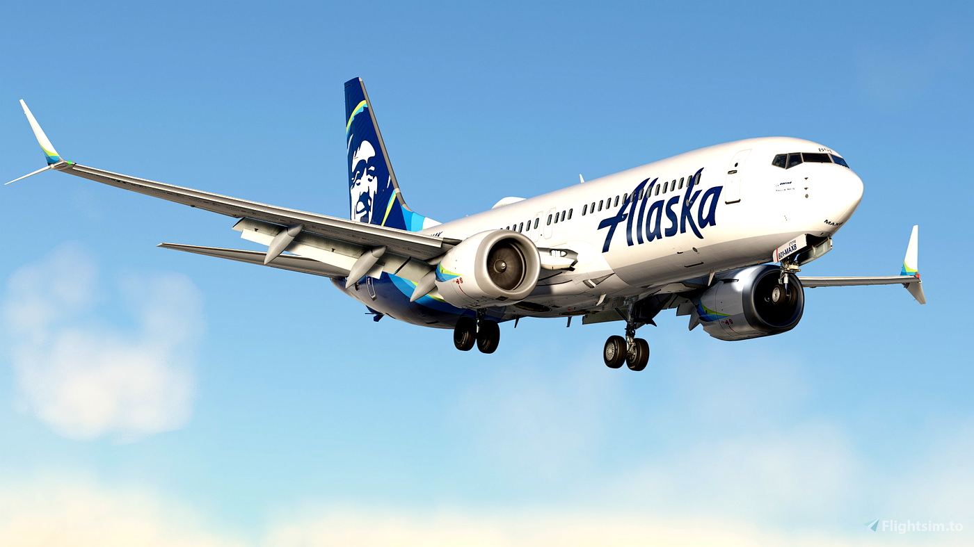 Threads - Alaska Airlines [Pack] w/Cabin | iFly 737 MAX 8 for Microsoft Flight Simulator | MSFS