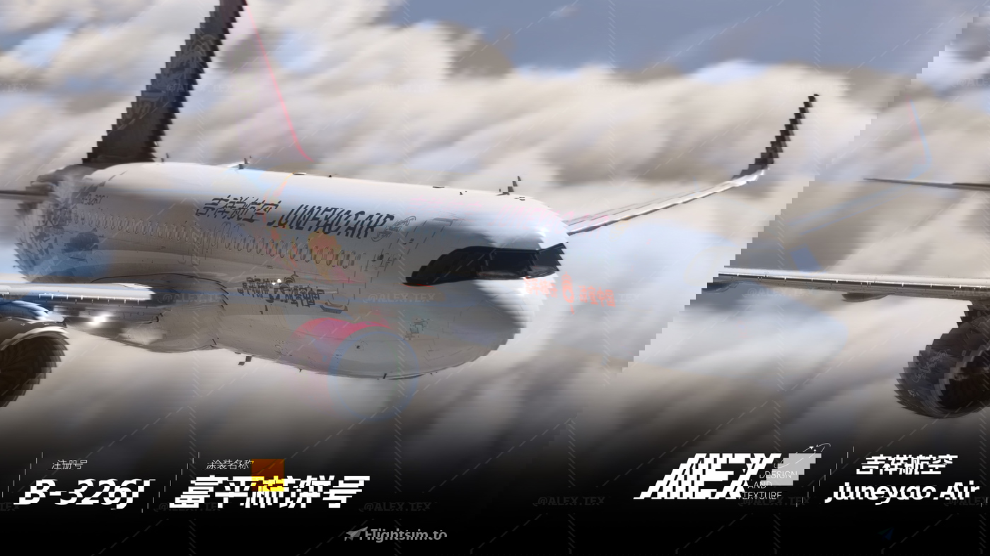 【Alex.Tex】InibuildsA320neo-Juneyao Air B-326J 吉祥航空-富平柿饼号-8K for ...