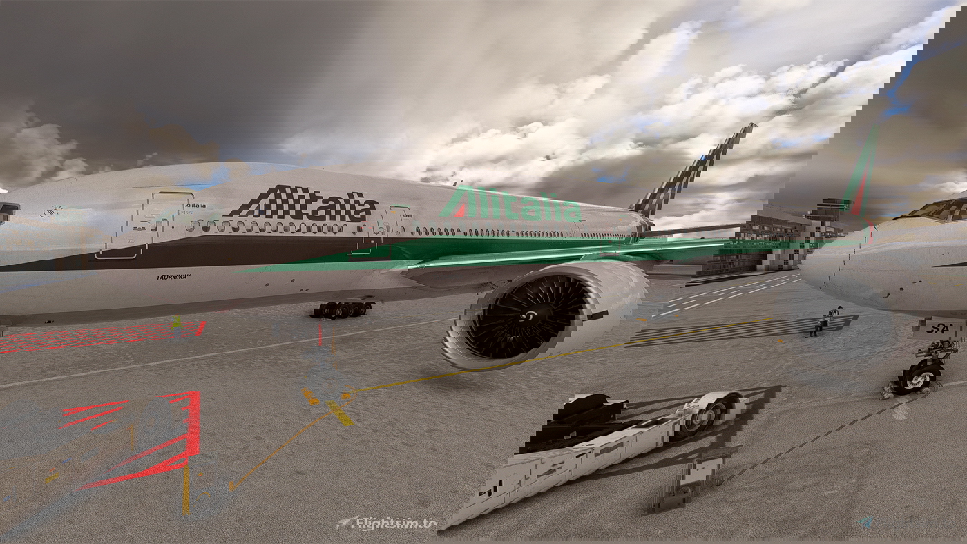 Alitalia EI-ISA & Cabin PMDG B777-200ER 对于 Microsoft Flight Simulator ...