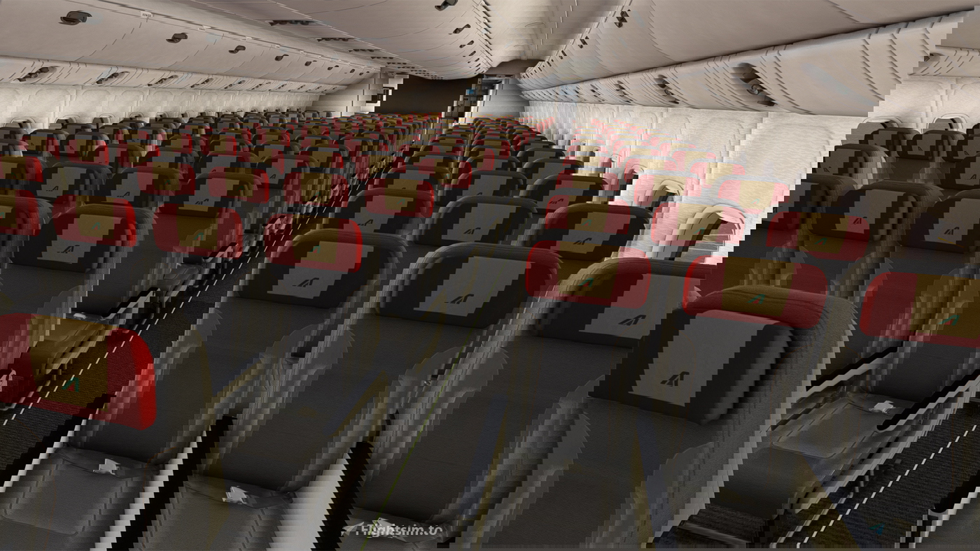 Alitalia EI-ISA & Cabin PMDG B777-200ER for Microsoft Flight Simulator ...