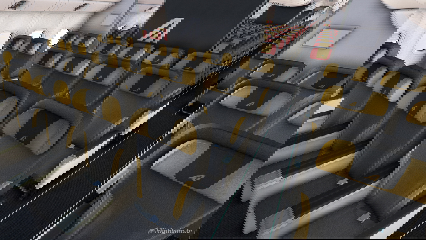 Alitalia EI-ISA & Cabin PMDG B777-200ER for Microsoft Flight Simulator ...