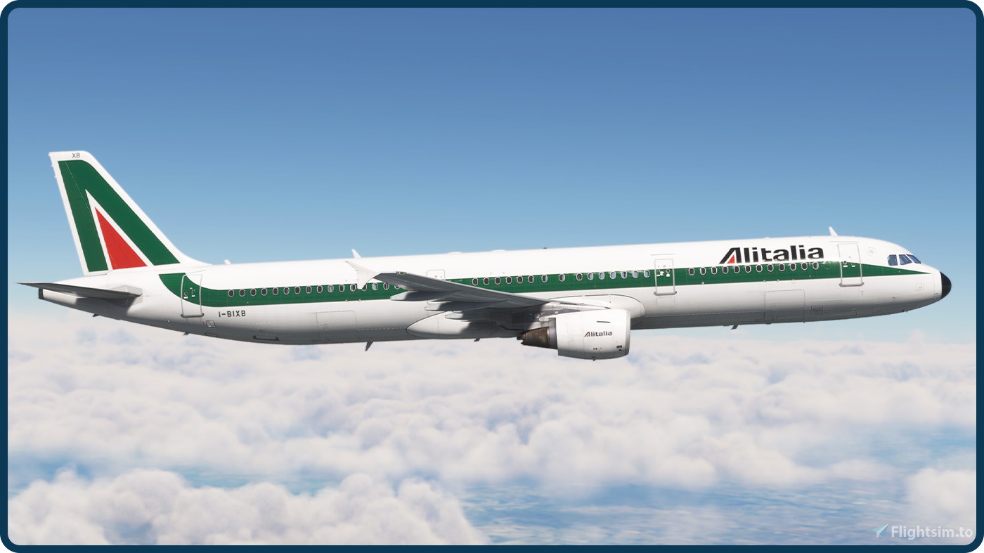 Alitalia Fenix BFU A321 /3D Cabin/ for Microsoft Flight Simulator | MSFS