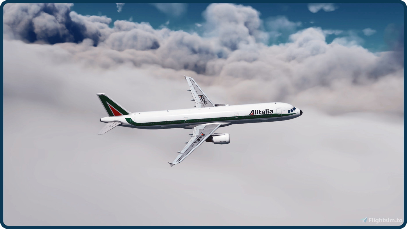 Alitalia Fenix BFU A321 /3D Cabin/ for Microsoft Flight Simulator | MSFS