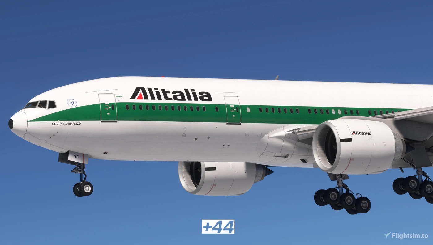 Alitalia (I-DISD) PMDG 777-200ER - 8K para Microsoft Flight Simulator ...