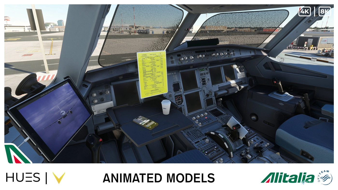 ALITALIA Pack w/3D Cabin | A321 Fenix (BFU ready) para Microsoft Flight Simulator | MSFS