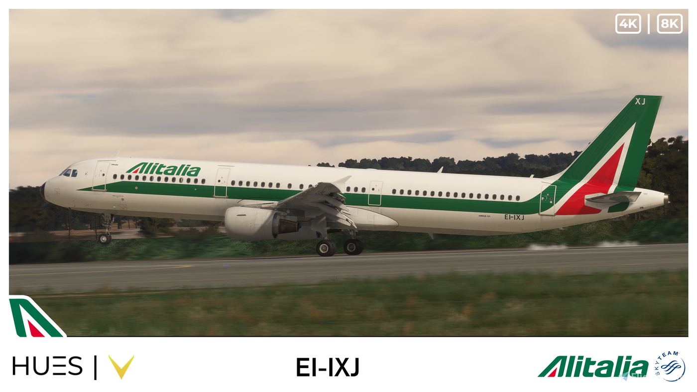 ALITALIA Pack w/3D Cabin | A321 Fenix (BFU ready) para Microsoft Flight Simulator | MSFS