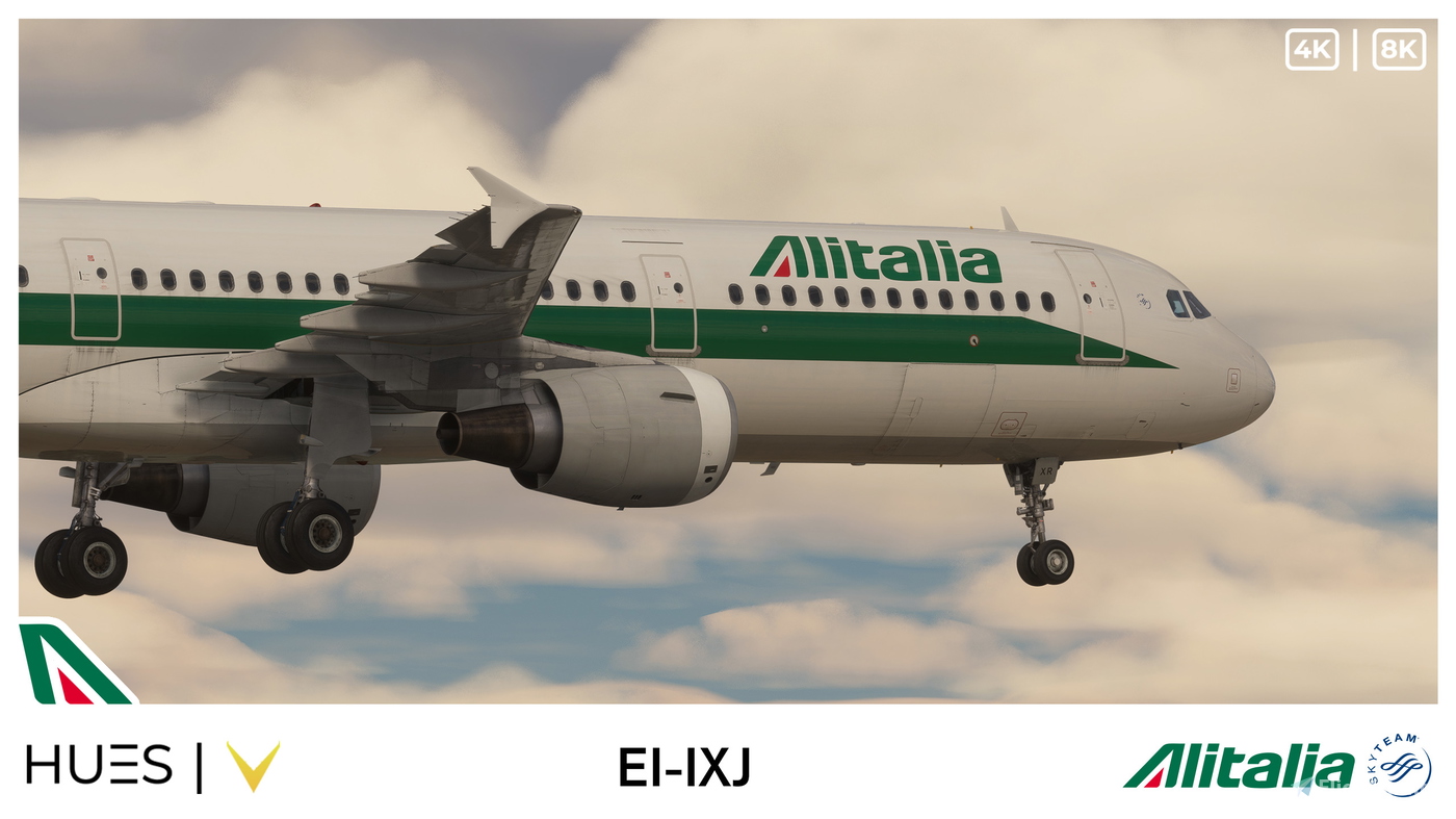 ALITALIA Pack w/3D Cabin | A321 Fenix (BFU ready) for Microsoft Flight Simulator | MSFS