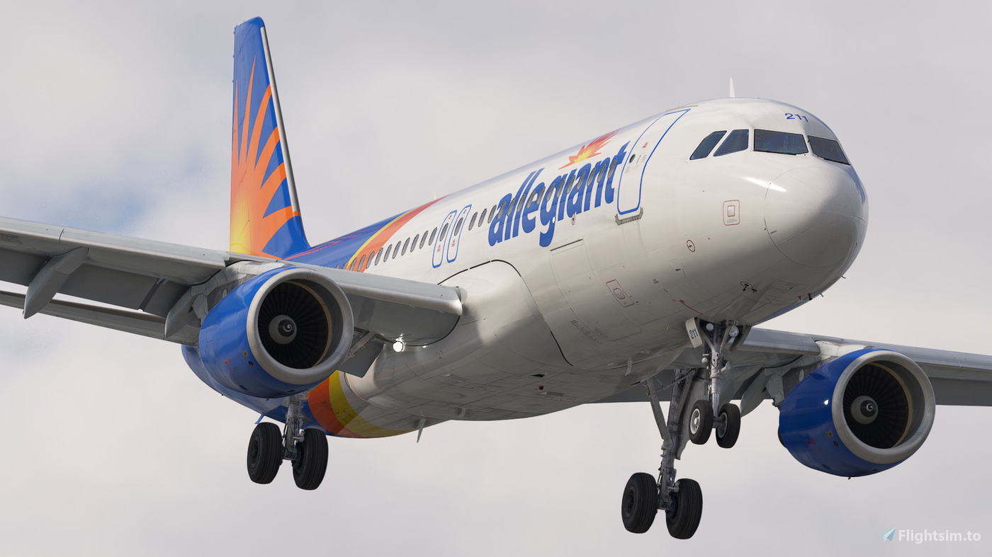 Allegiant Air (Sharklet) Pack | w/Cabin | Fenix A320SL for Microsoft ...
