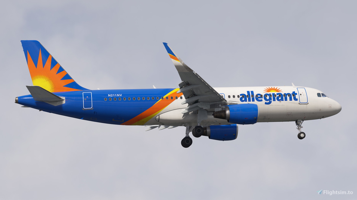 Allegiant Air (Sharklet) Pack | w/Cabin | Fenix A320SL for Microsoft ...