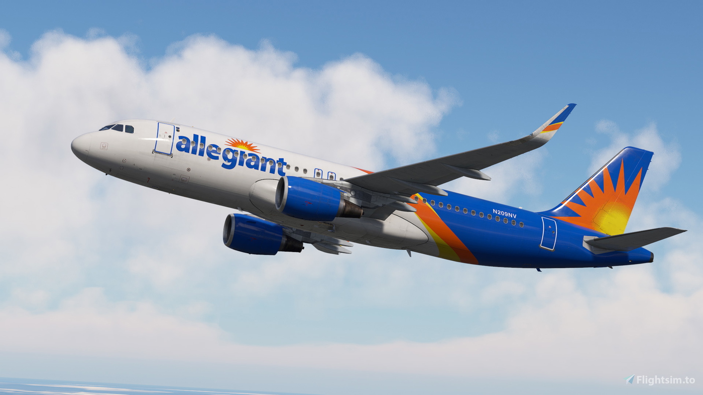Allegiant Air (Sharklet) Pack | w/Cabin | Fenix A320SL for Microsoft ...