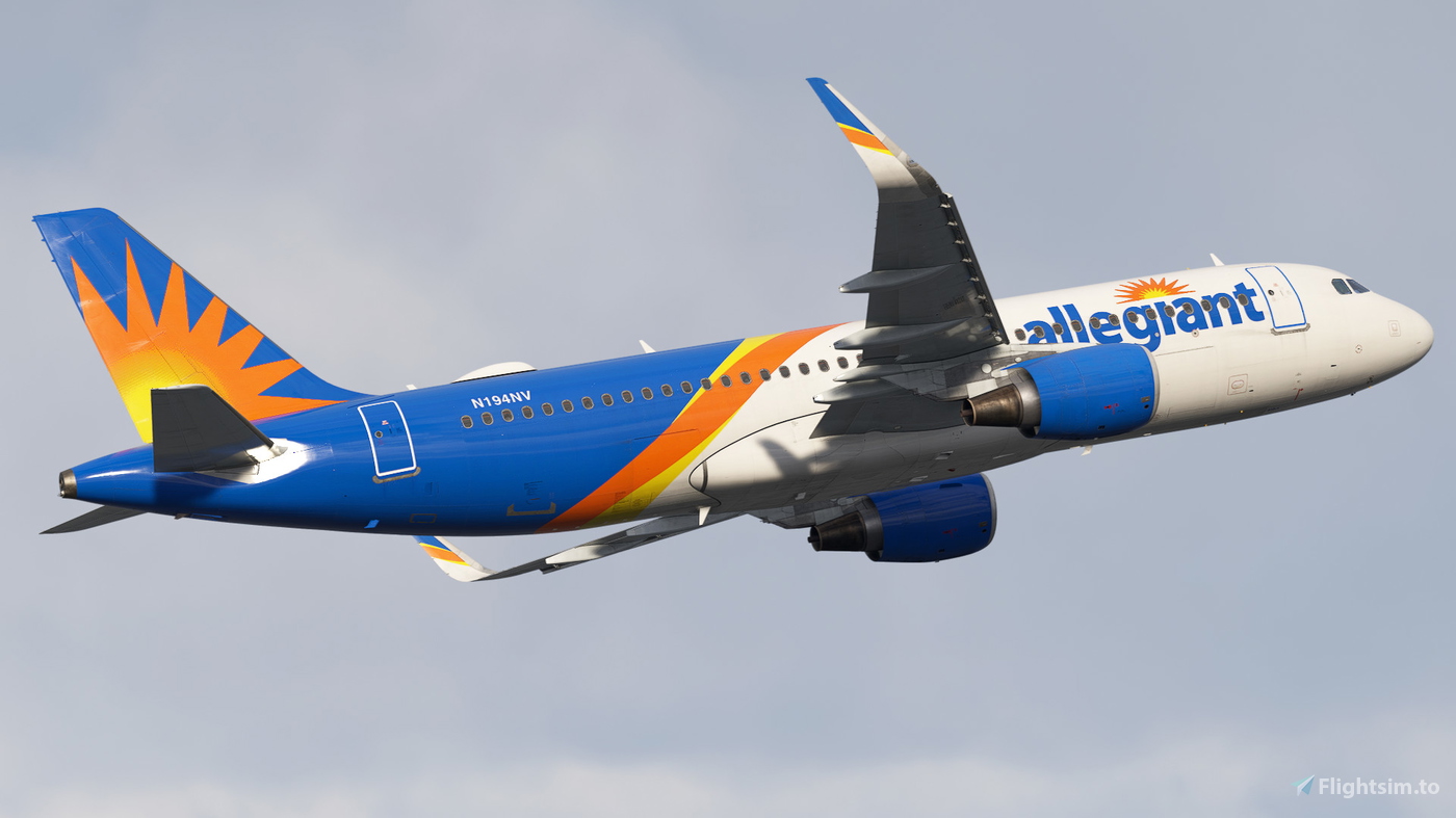 Allegiant Air (Sharklet) Pack | w/Cabin | Fenix A320SL for Microsoft ...