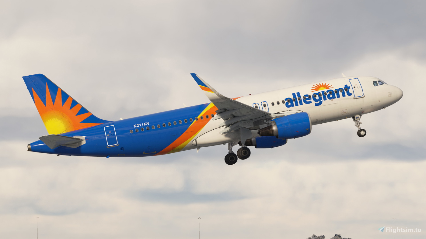 Allegiant Air (Sharklet) Pack | w/Cabin | Fenix A320SL for Microsoft ...