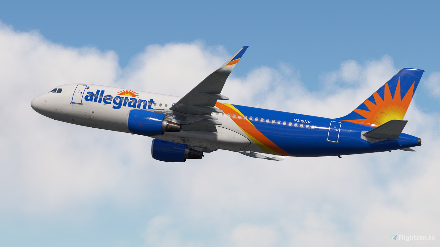 Allegiant Air (Sharklet) Pack | w/Cabin | Fenix A320SL for Microsoft ...