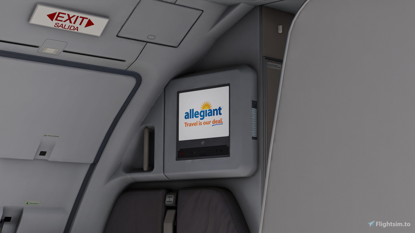 Allegiant Air (Sharklet) Pack | w/Cabin | Fenix A320SL for Microsoft ...