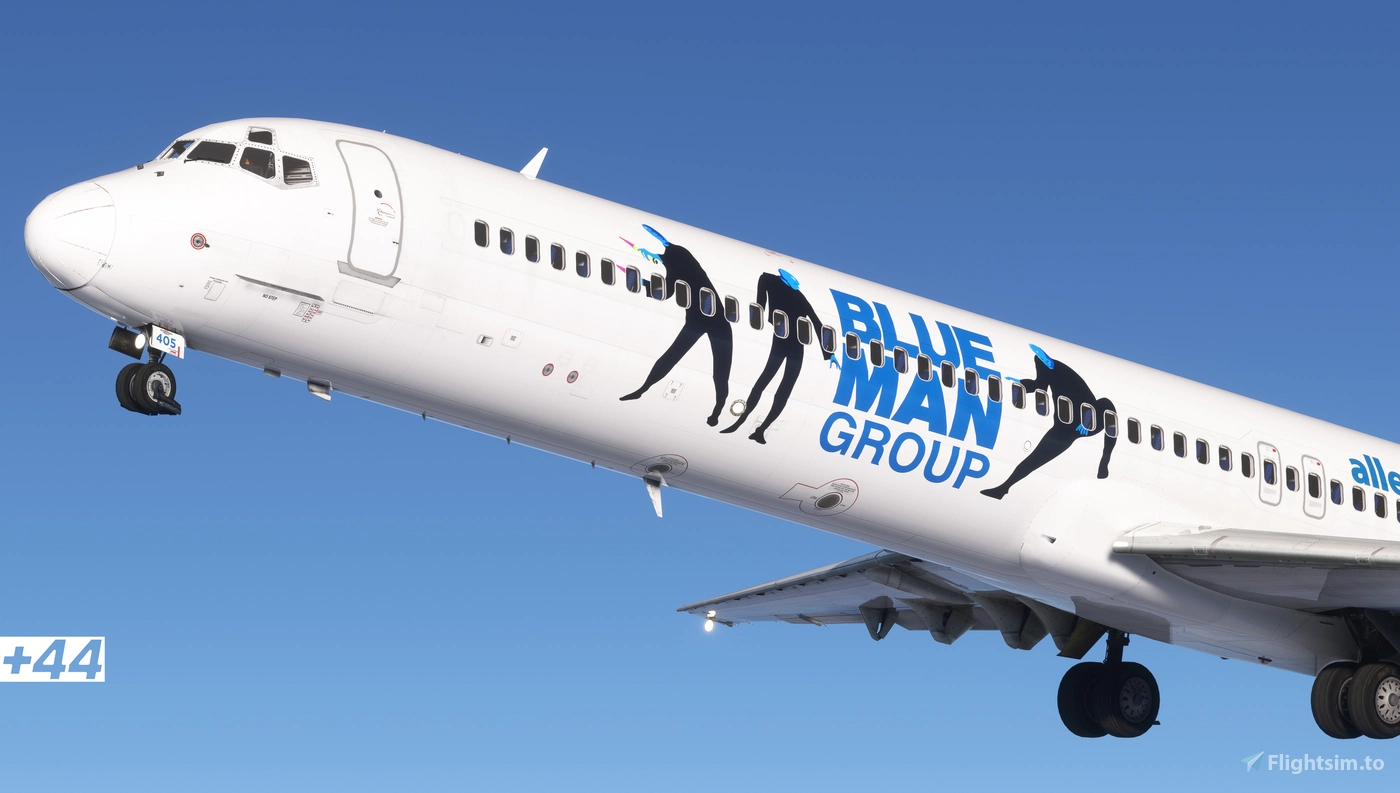 Allegiant "Blue Man Group" (N405NV) MaddogX MD80 - 8K for Microsoft ...