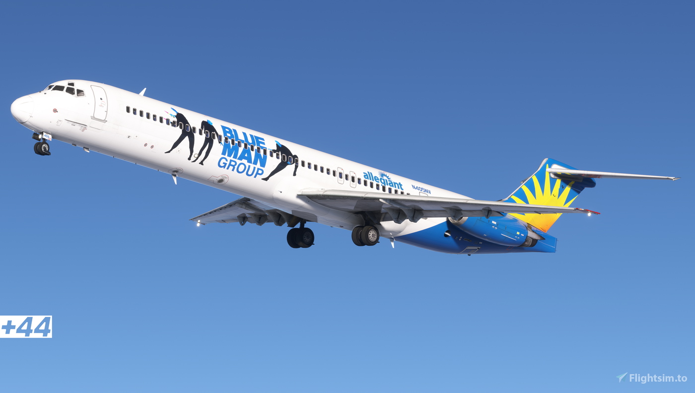 Allegiant "Blue Man Group" (N405NV) MaddogX MD80 - 8K for Microsoft ...