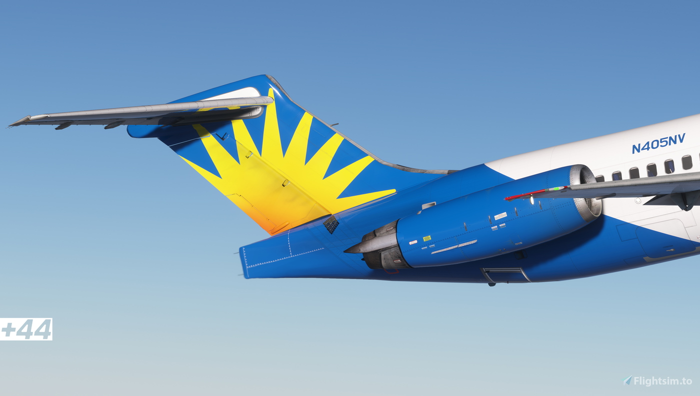 Allegiant "Blue Man Group" (N405NV) MaddogX MD80 - 8K for Microsoft ...