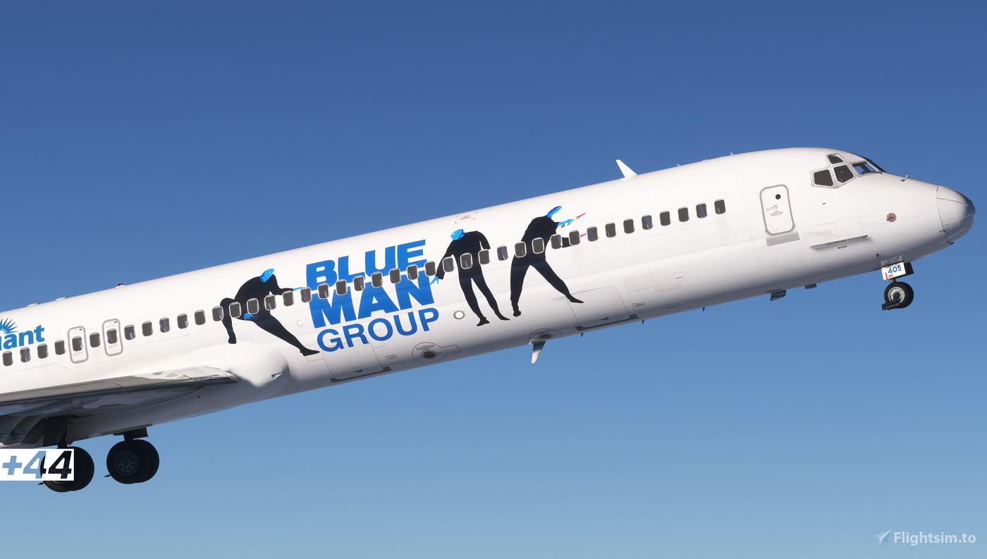 Allegiant "Blue Man Group" (N405NV) MaddogX MD80 - 8K for Microsoft ...