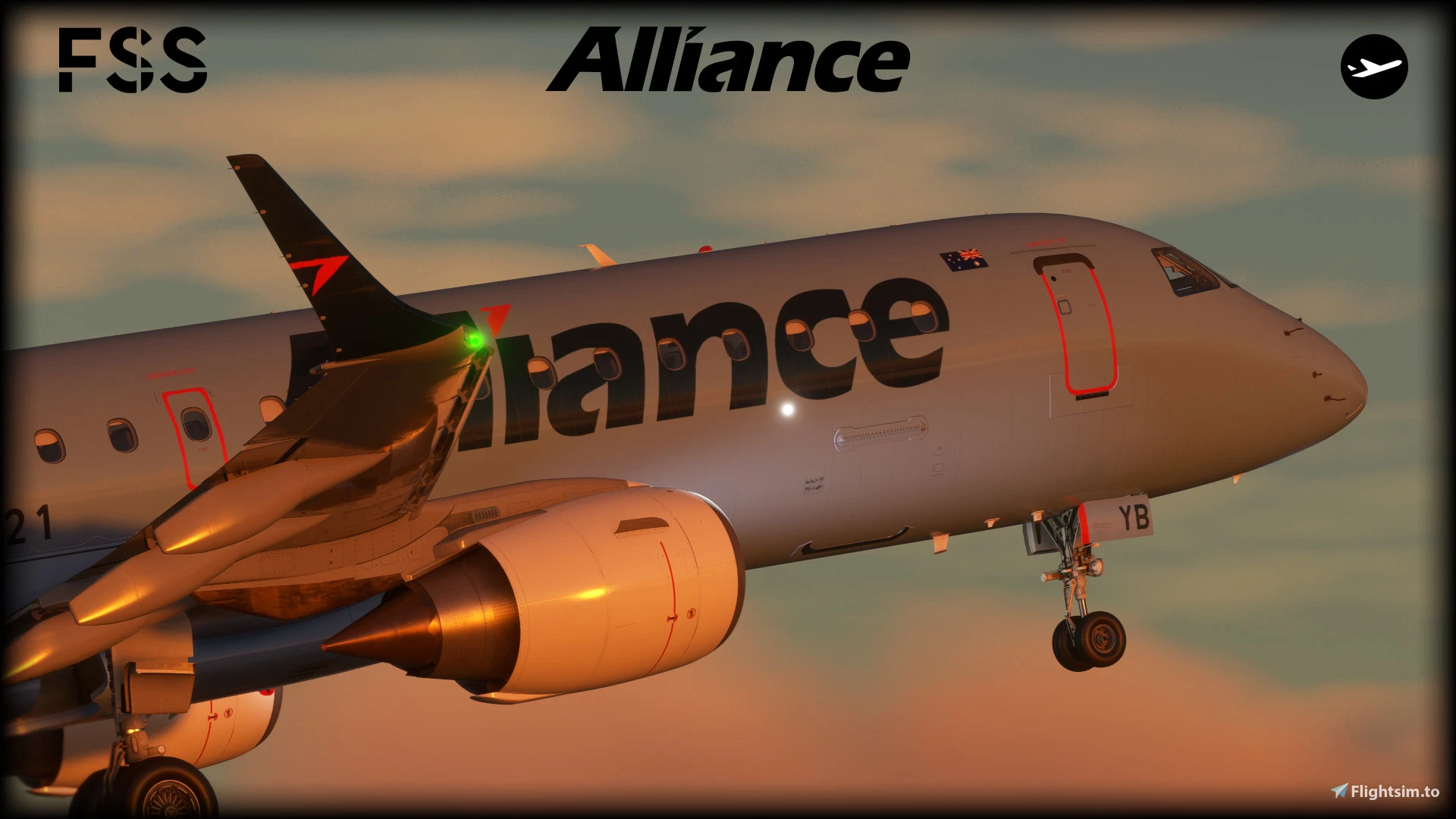 Alliance Airlines RAAF Centenary | FlightSim Studio's E190 (w/cabin ...