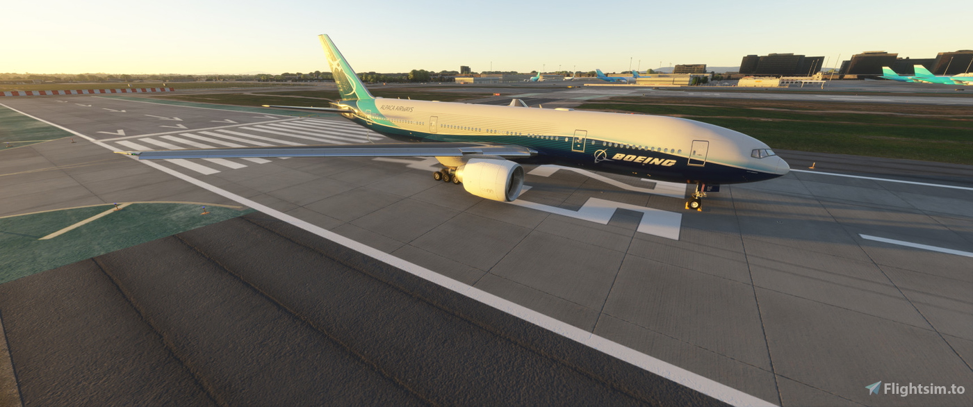 Alpaca Airways 'Boeing' (G-FDBE) | PMDG B777-200ER pour Microsoft Flight Simulator | MSFS