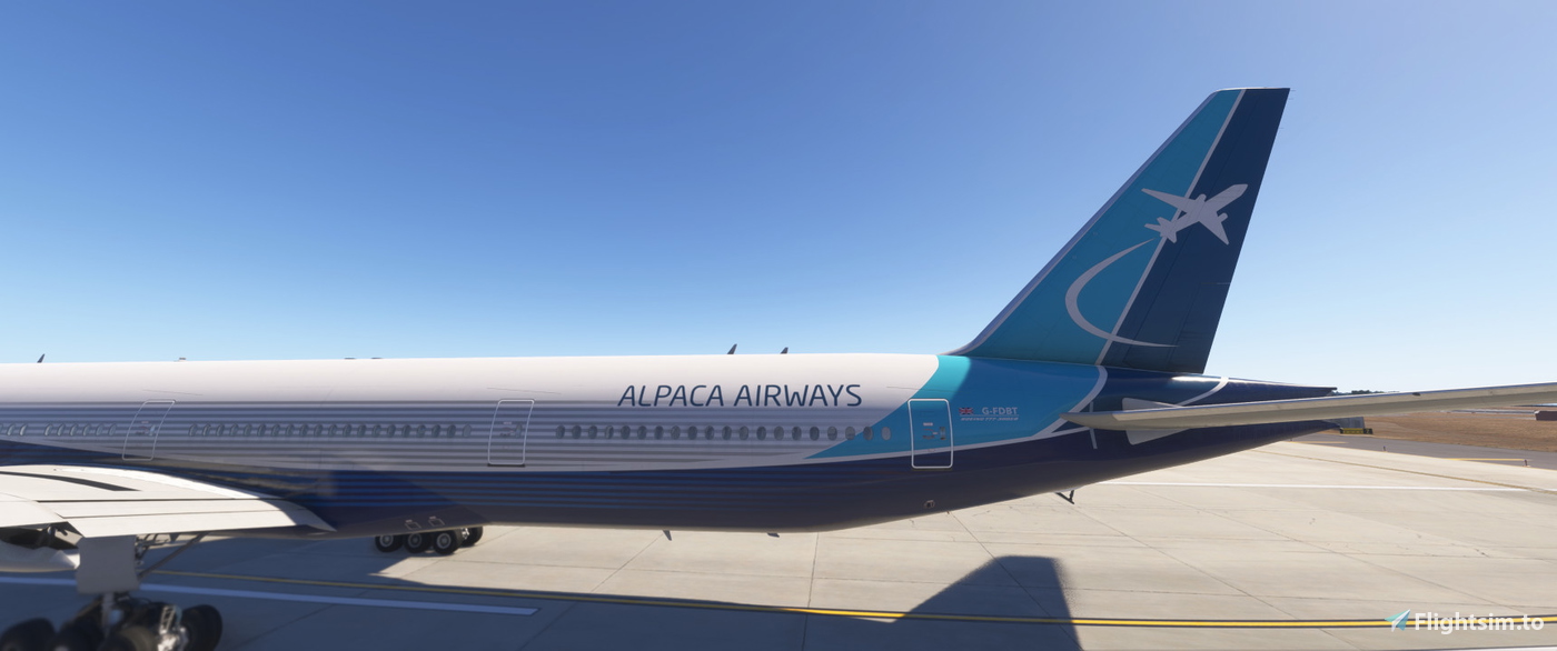 Alpaca Airways 'Boeing hybrid' (G-FDTW) | PMDG B777-300ER for Microsoft ...