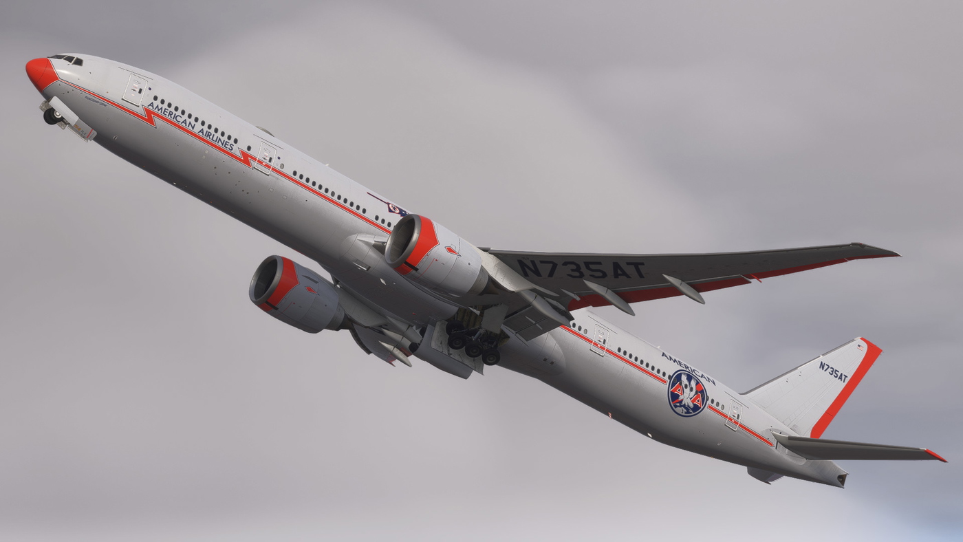 American Airlines 'Flagship DFW' | N735AT | w/Cabin | PMDG B777-323ER ...