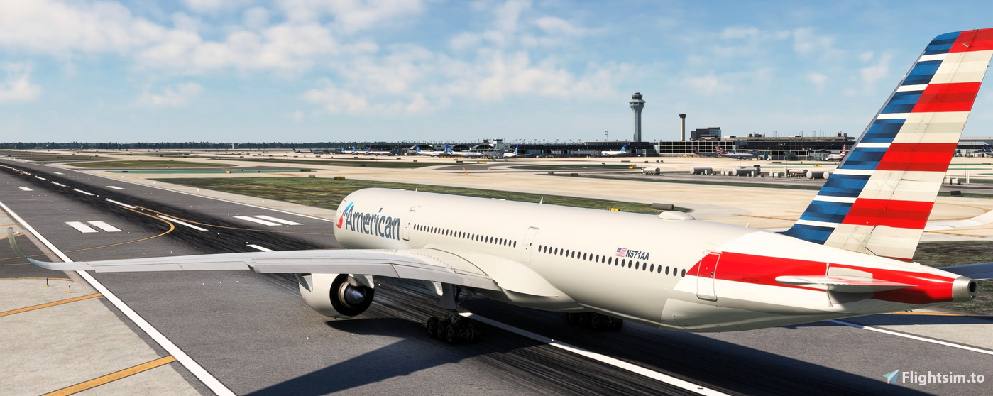 American Airlines A350-1000 (Fictional) a oldalon. Microsoft Flight ...