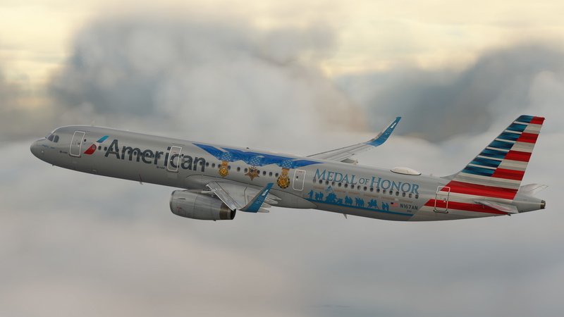 American Airlines 'Flagship Valor' | w/Cabin | Fenixsim A321SL for ...