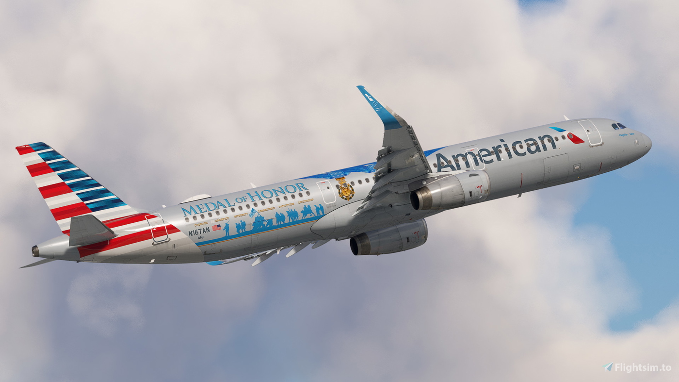 American Airlines 'Flagship Valor' | w/Cabin | Fenixsim A321SL for ...
