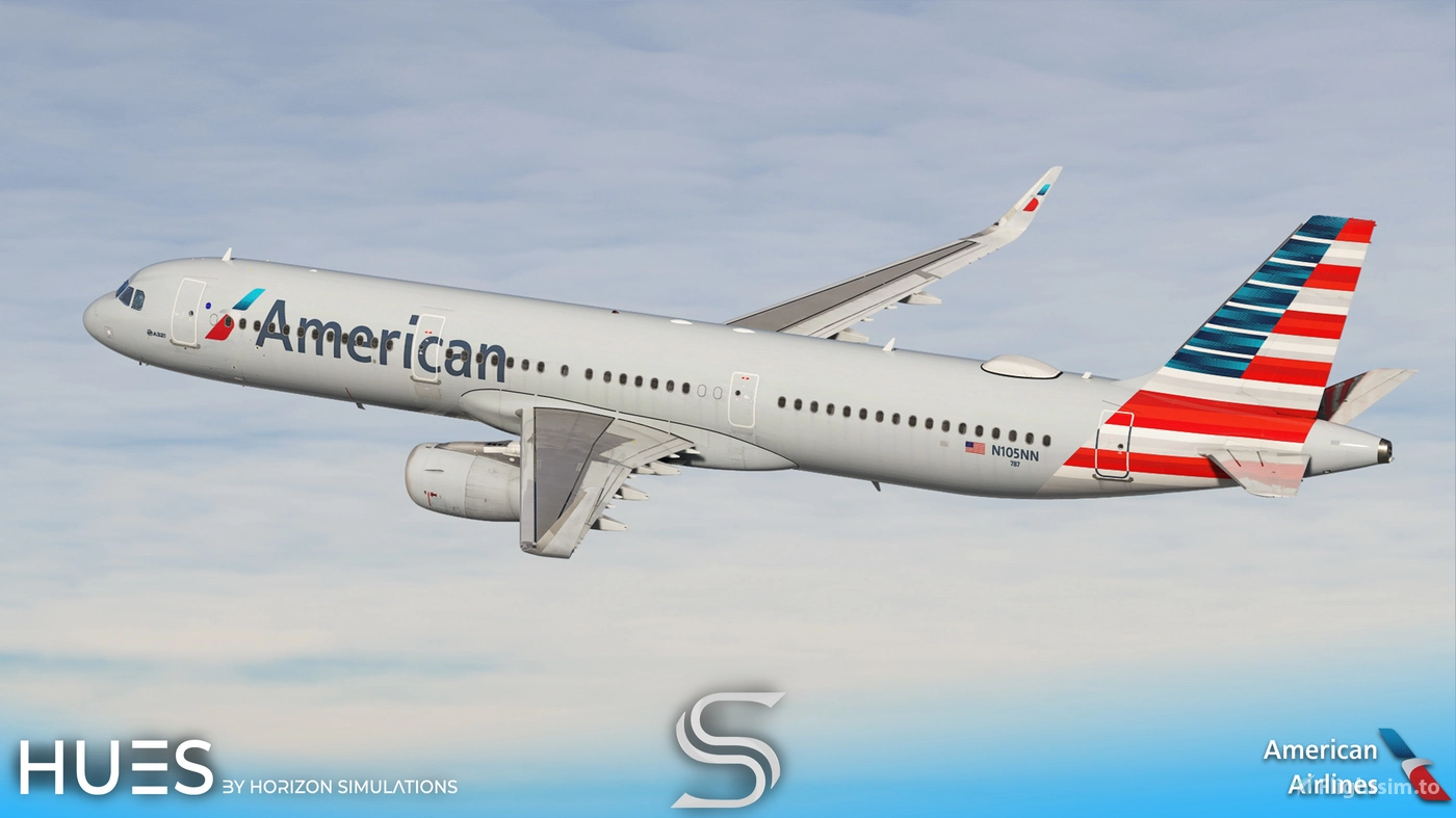 American Airlines Livery Pack | Fenix A321 | 8K & 4K for Microsoft Flight Simulator | MSFS