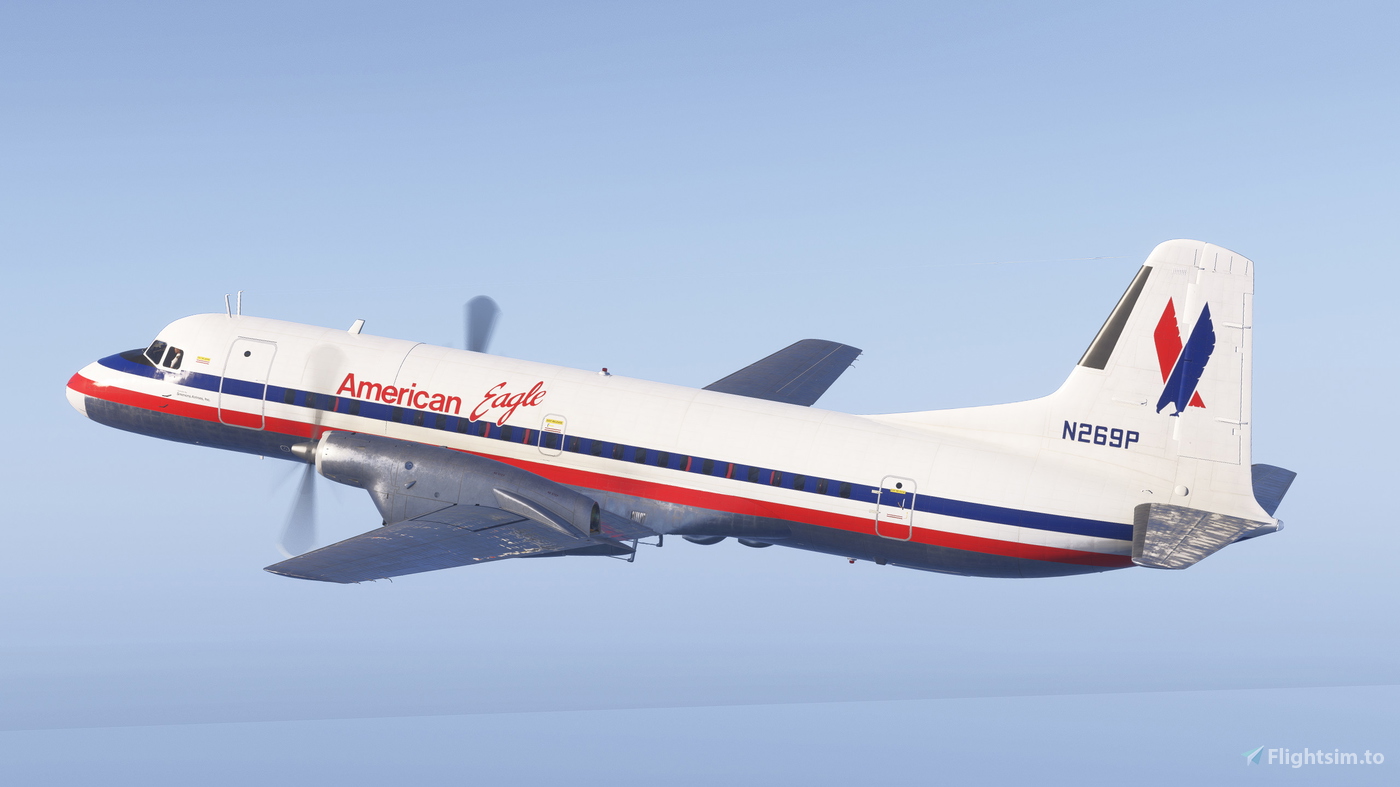 YS-11 American Airlines (N269P) for Microsoft Flight Simulator | MSFS