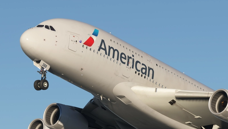American Airlines N388AA Fictional FlyByWire A380X [Cabin] - 8K para ...