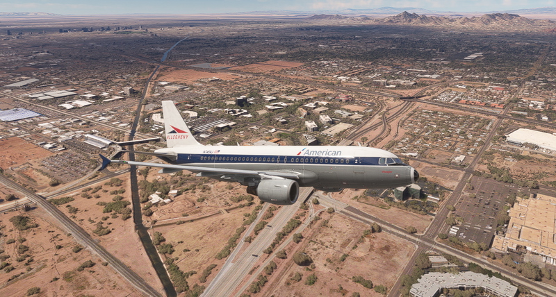 American Airlines N745VJ (Old Livery) CFM | Fenixsim A319 for Microsoft ...