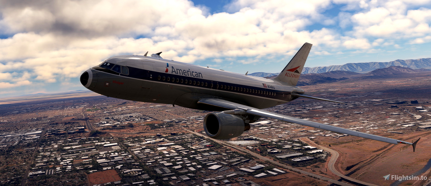 American Airlines N745VJ (Old Livery) CFM | Fenixsim A319 for Microsoft ...