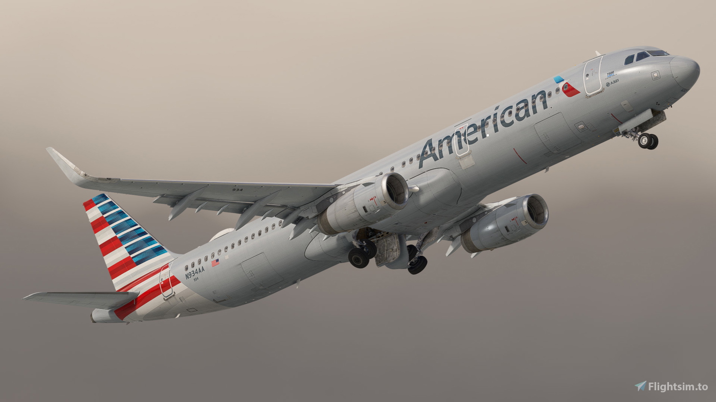American Airlines (Sharklet) Pack | w/Cabin | Fenixsim A321SL for ...